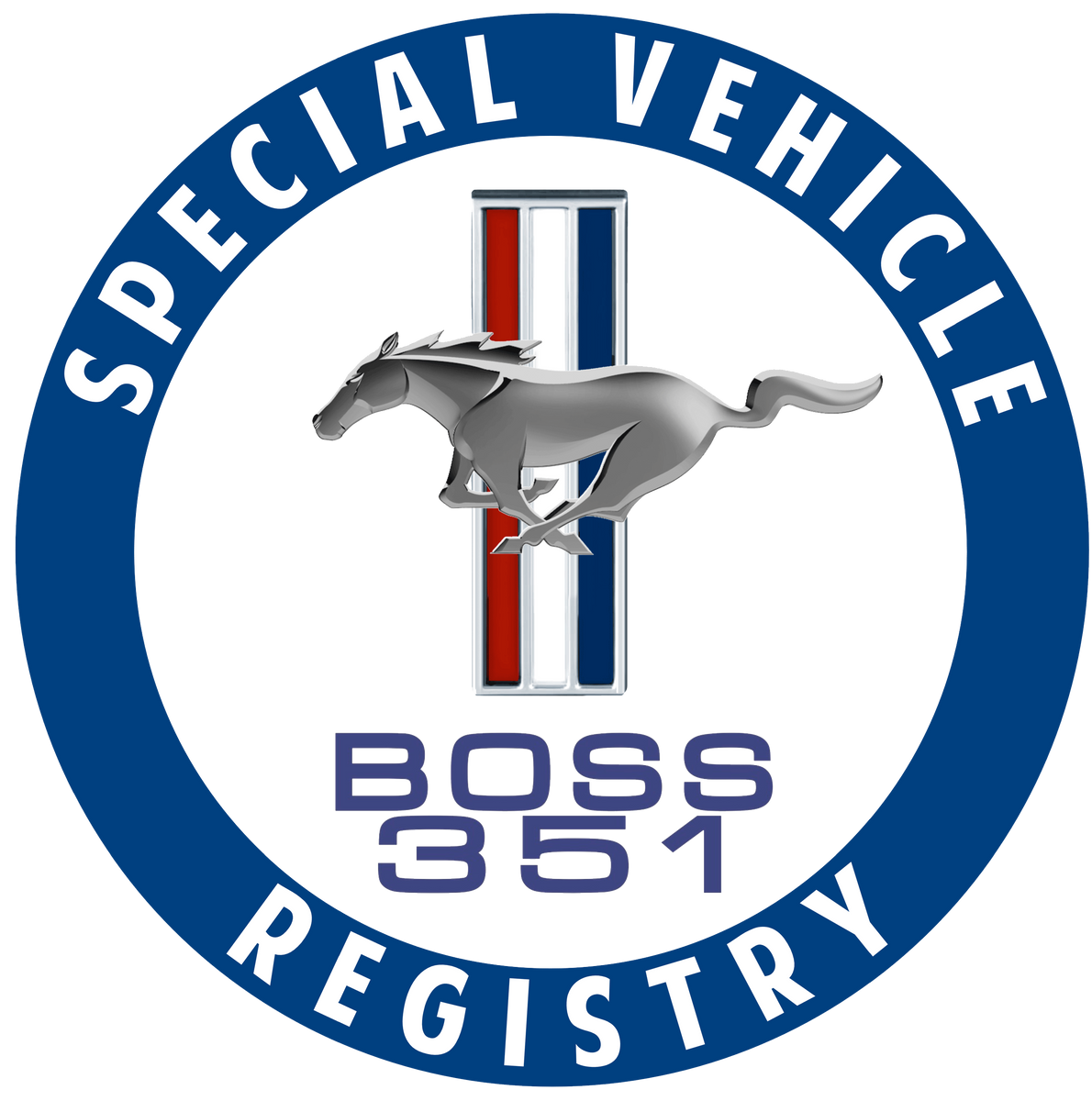 Ford Mustang Boss 351 Registry Decal – Special Vehicle Registry Store